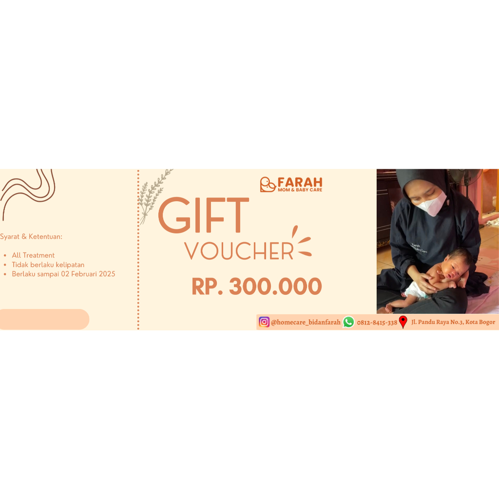 Voucher TREATMENT 300K FARAH MOM BABY CARE | Shopee Philippines