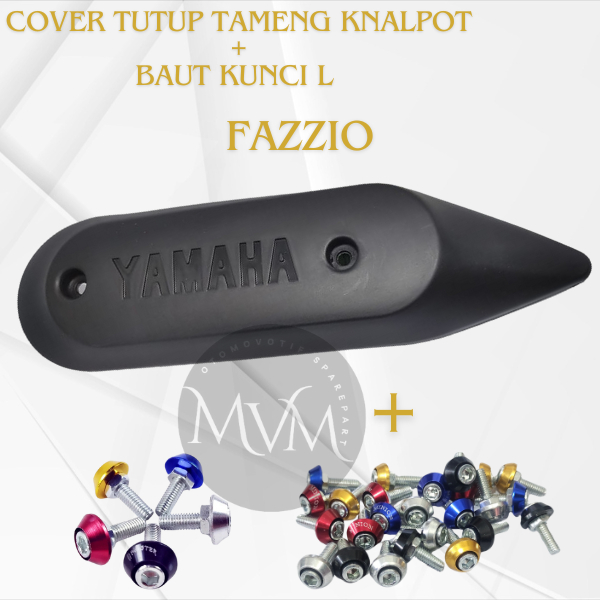 Yamaha Fazzio Exhaust Shield Cover Plus Motorcycle L Key Bolts (PACKAGE ...