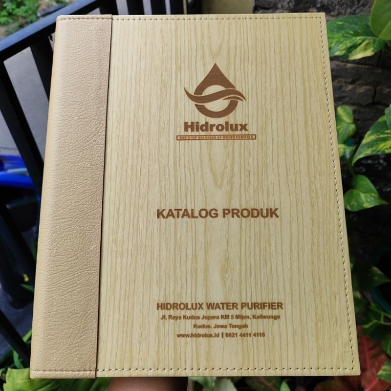 A4 Menu Book on Hpl Material - Logo on Engraving - 10 Sheet Plastic ...