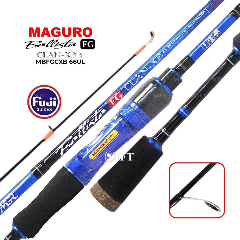 Ul Maguro BALLISTA FG CLAN XR/XB fishing rod | Full Fuji | 2-6 lbs ...