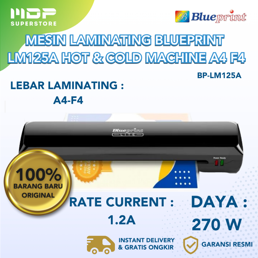 MESIN BLUEPRINT LAMINATING MACHINE LM125A Hot & Cold LAMINATING MACHINE ...