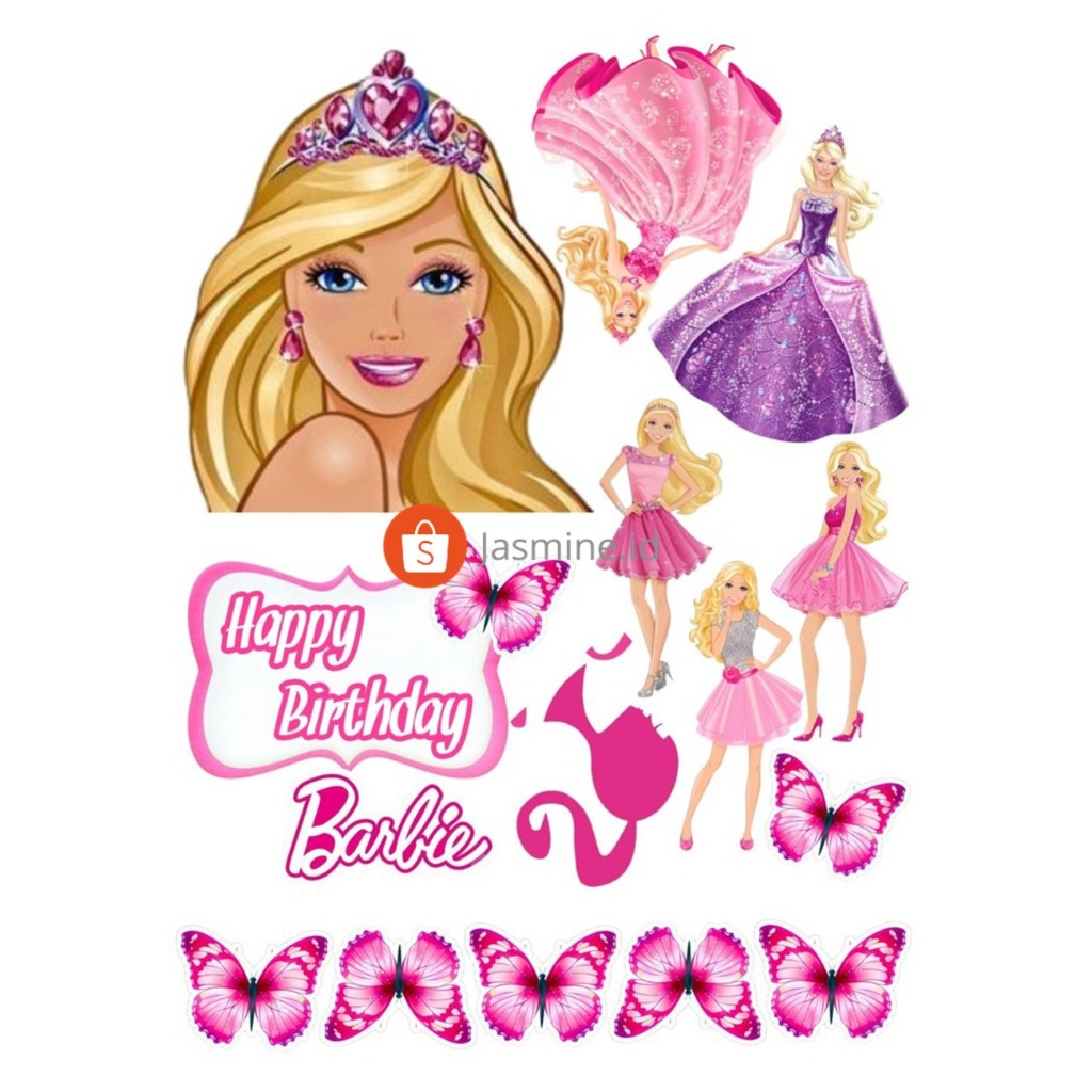 Barbie TOPPER Custom Name/Barbie themed BIRTHDAY Cake Decoration ...