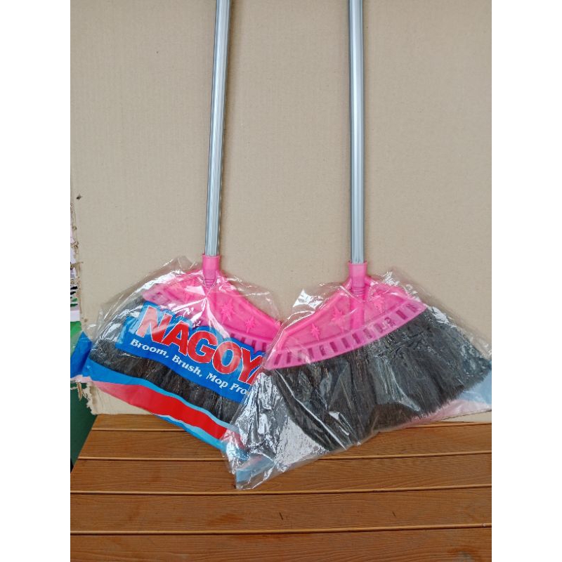 Nagoya palm fiber broom with pipe handle | Shopee Philippines