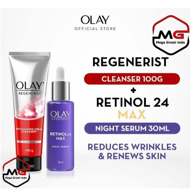 Olay Regenerist Retinol 24 MAX Night Serum Skincare Antiaging 30ml ...