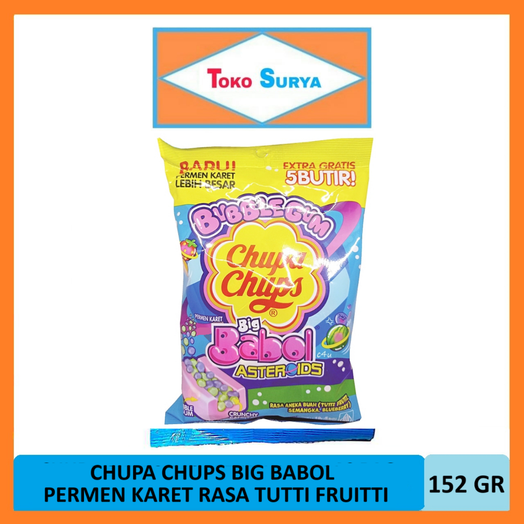 Big Babol Chupa Chups Bubble Gum Asteroids Tutti Frutti Flavored ...