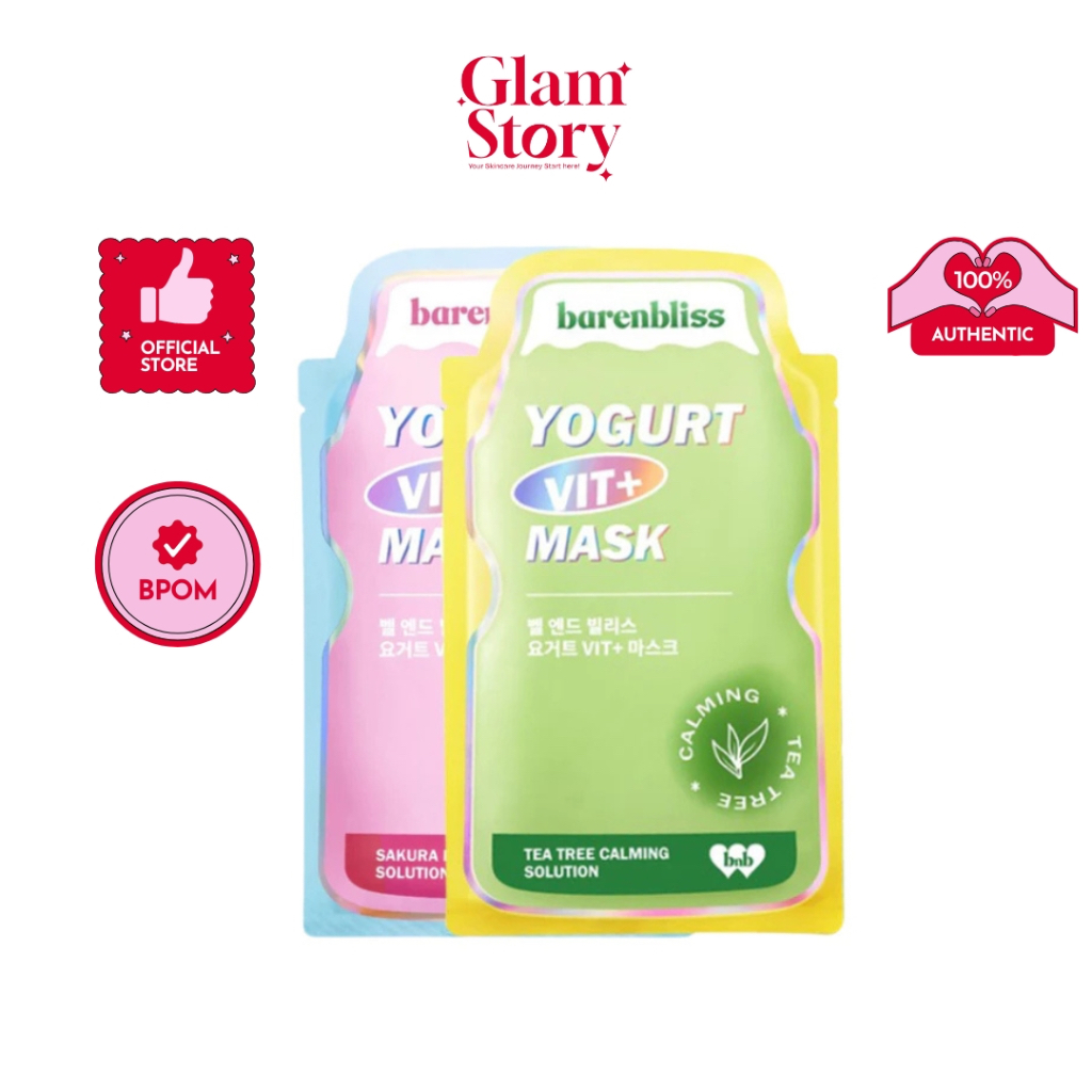 Bnb barenbliss Yogurt Vit+ Mask - Calming Sheet Mask Korea Essence ...