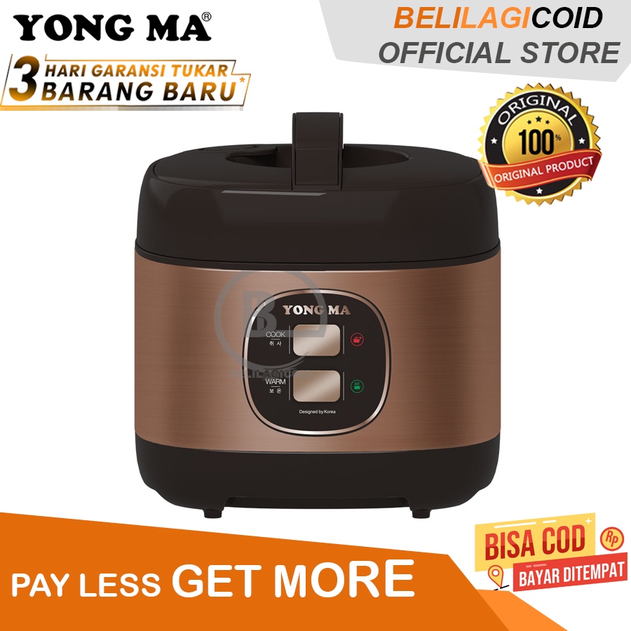 Yong Ma Magic Com SMC-8073 Rice Cooker 3D Heating Body Stainless - 2L ...