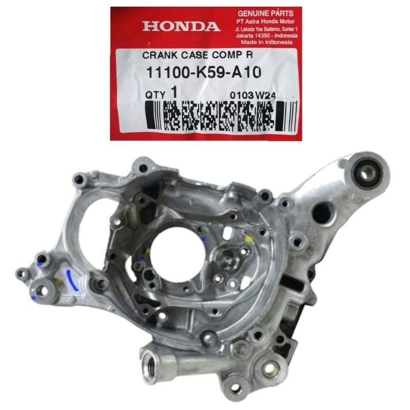 MESIN 11100-K59-A10 CRANKCASE RIGHT ENGINE BLOCK ADV 150 PCX 150 VARIO ...