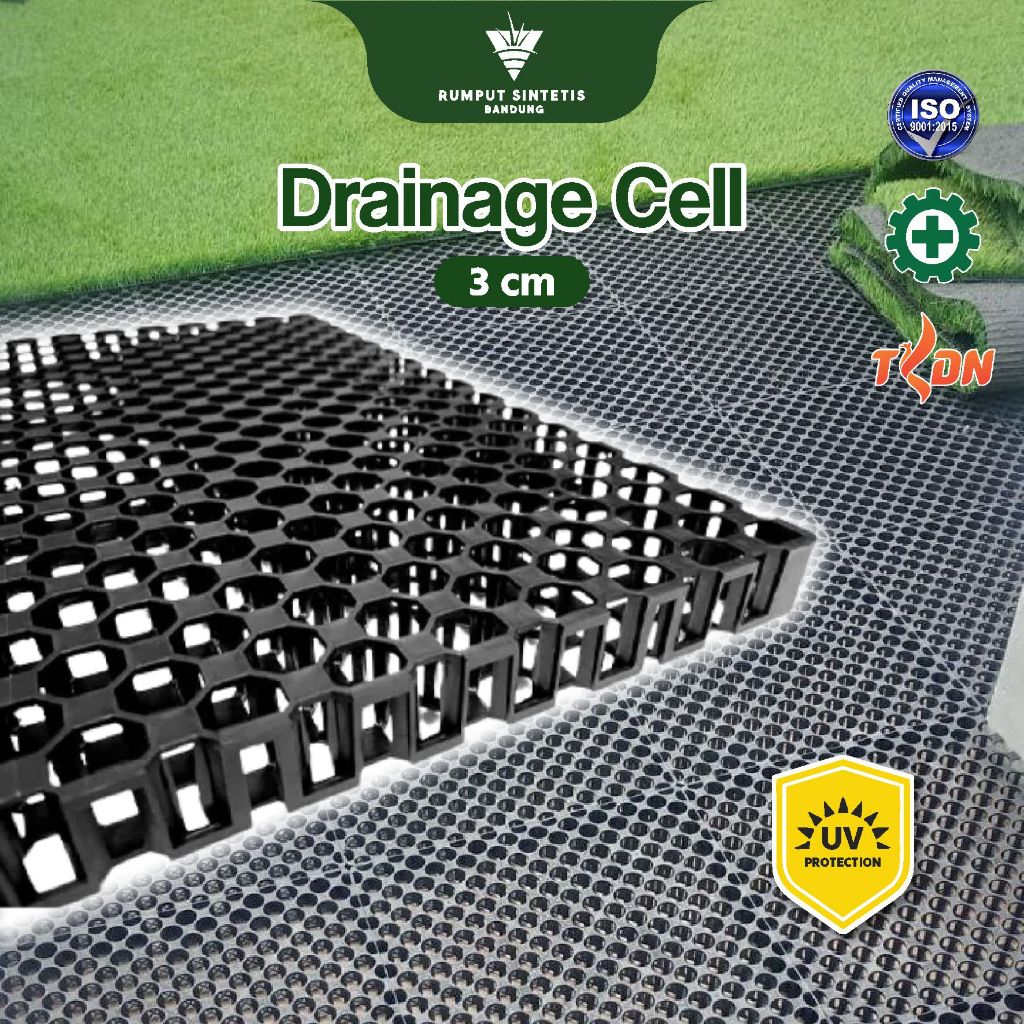 Drainage Cell Durable Block Anti-Genang Synthetic Grass Mat for ...