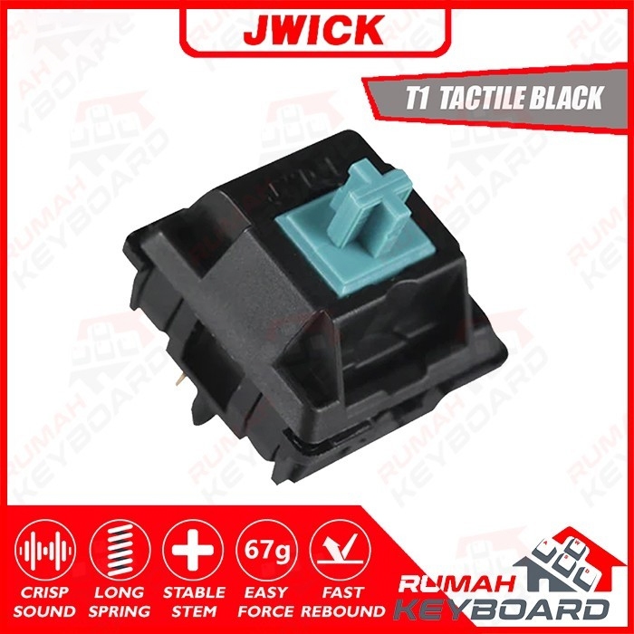 Switch - JWK - JWICK - T1 BLACK V2 - 5 PIN - 67g - TACTILE - PCB MOUNT ...