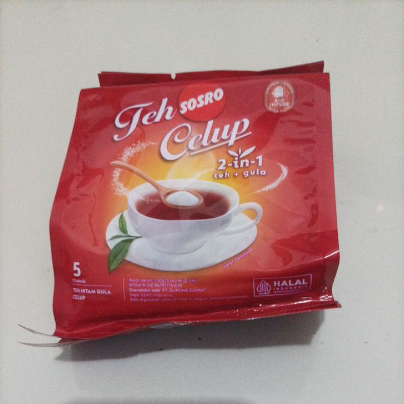 Sosro Tea Bags 2 In 1 Tea Plus Sugar | Shopee Philippines