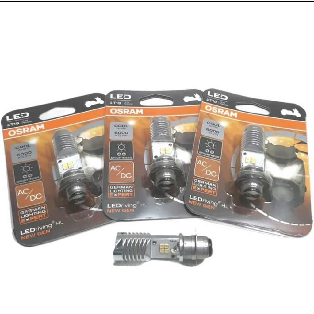 PUTIH Osram MOTORCYCLE HEADLIGHT LED BULB LED AC/DC WHITE BEAT FI ESP ...