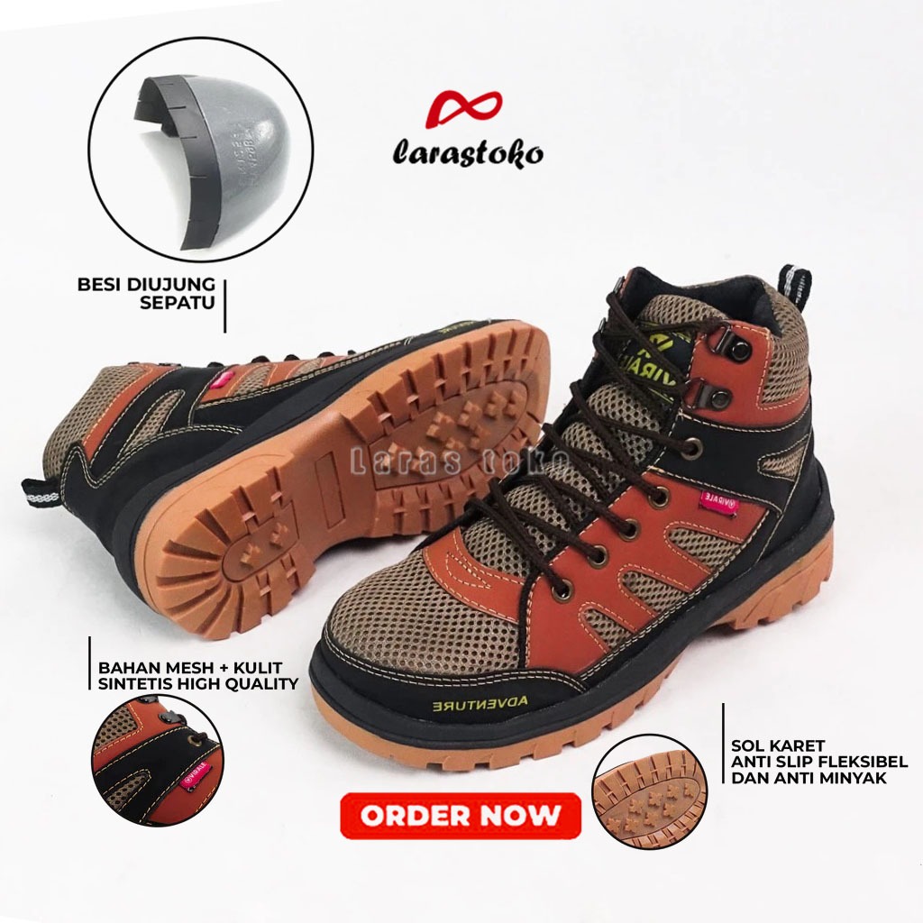 Sefti Safe Shoes Steel Toe Men's Safety Boots PDL Field Hiking Climbing ...