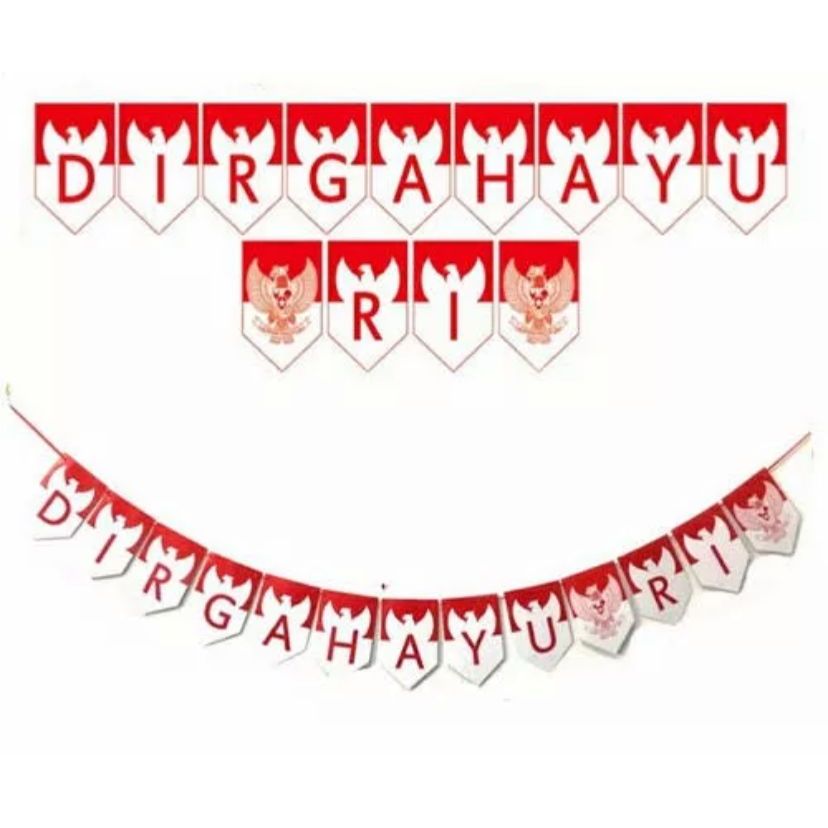 HLC - Hanging Banner for Indonesian Independence Day / August Garland ...