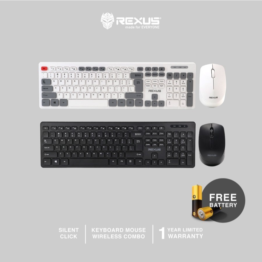 Rexus Keyboard Mouse Wireless KM8 Combo | Shopee Philippines