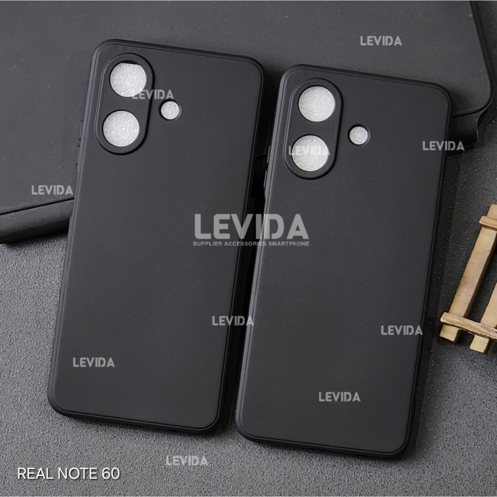 Realme Note 60 Realme Note 60X Softcase Macaron Square Black / Case ...