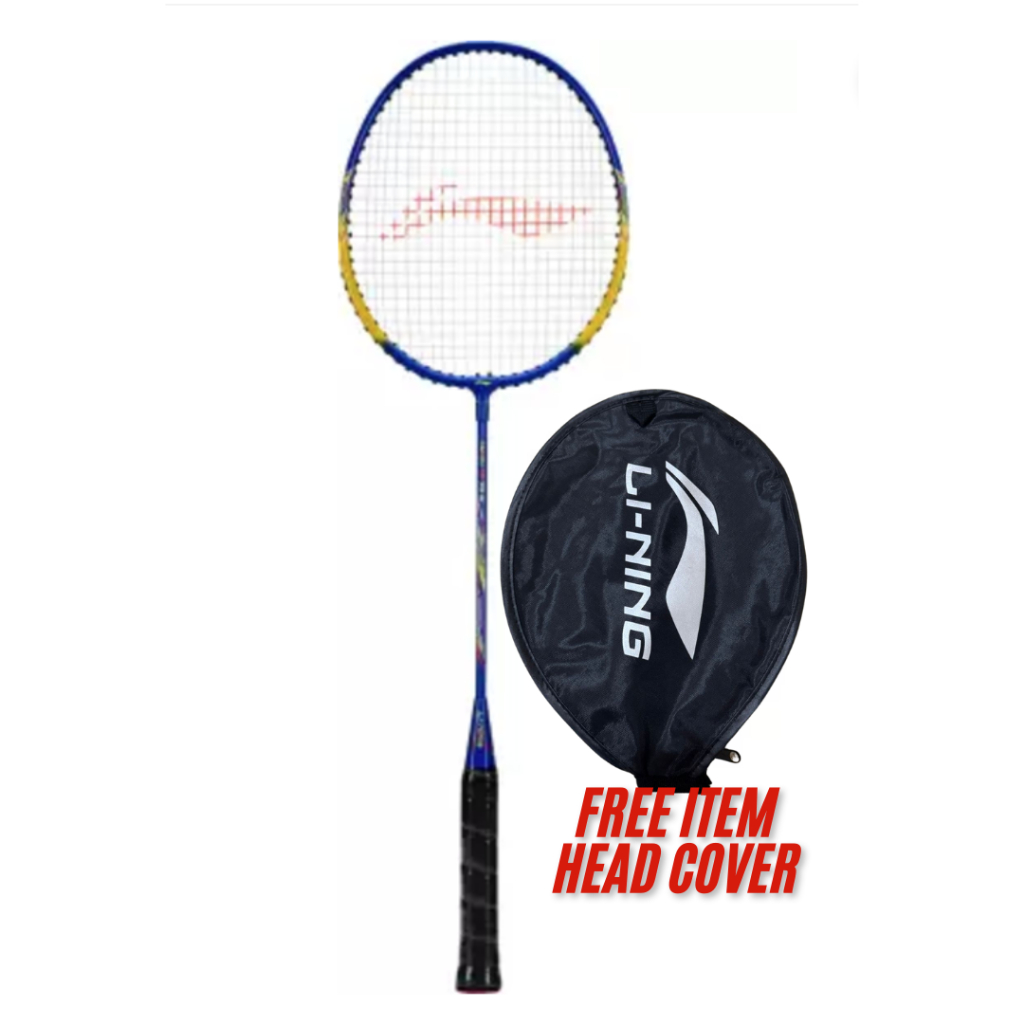 Li-Ning Badminton Racket XP 70 Blue Neon/Yellow AYPU167-1 Bundle Head ...