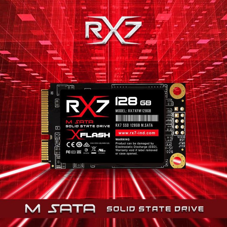 Price of OFFICIAL MSATA MSATA M SATA 128GB RX7 SSD 3 YEAR WARRANTY ...