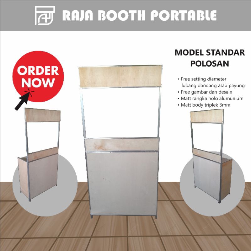 Portable Booth Folding Table Selling Carts Plain Knockdown Model Sizes ...