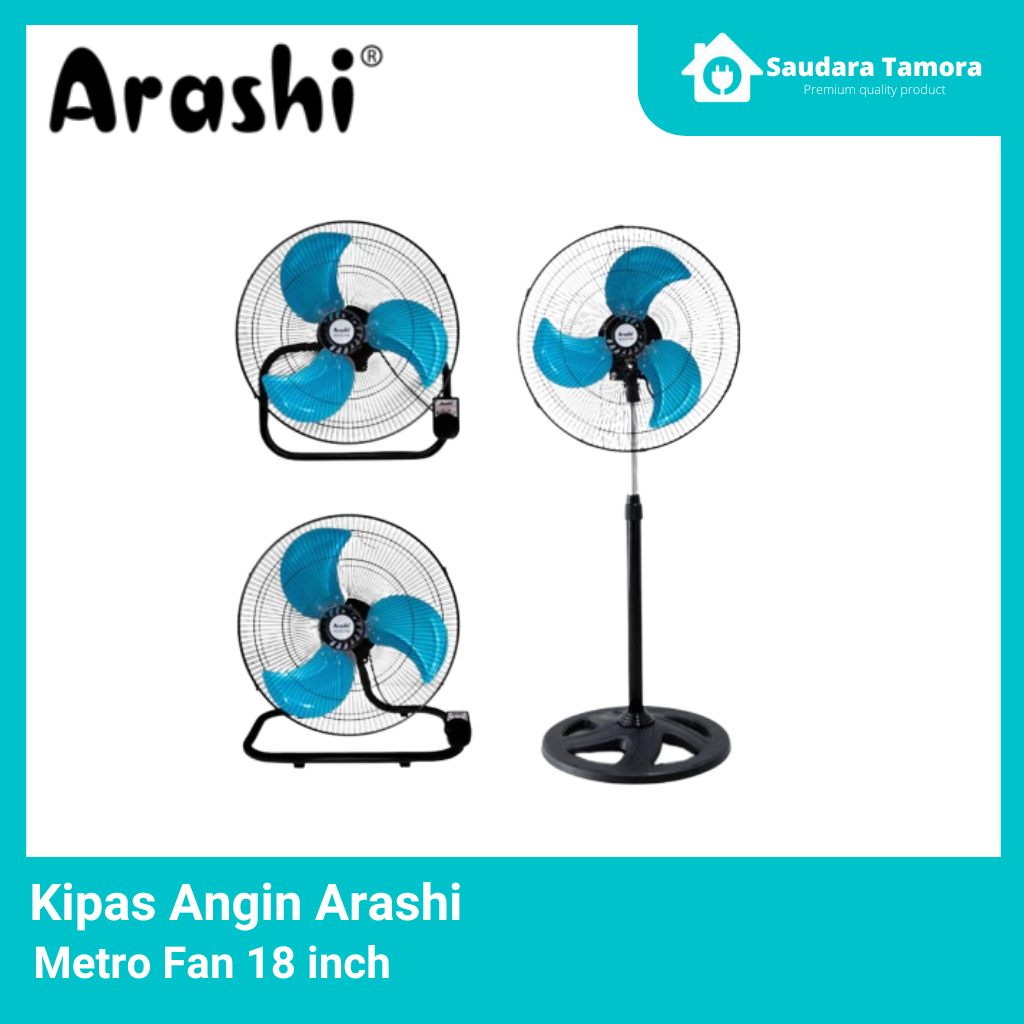 Arashi 3 in 1 Fan - Metrofan 18 inch | Shopee Philippines