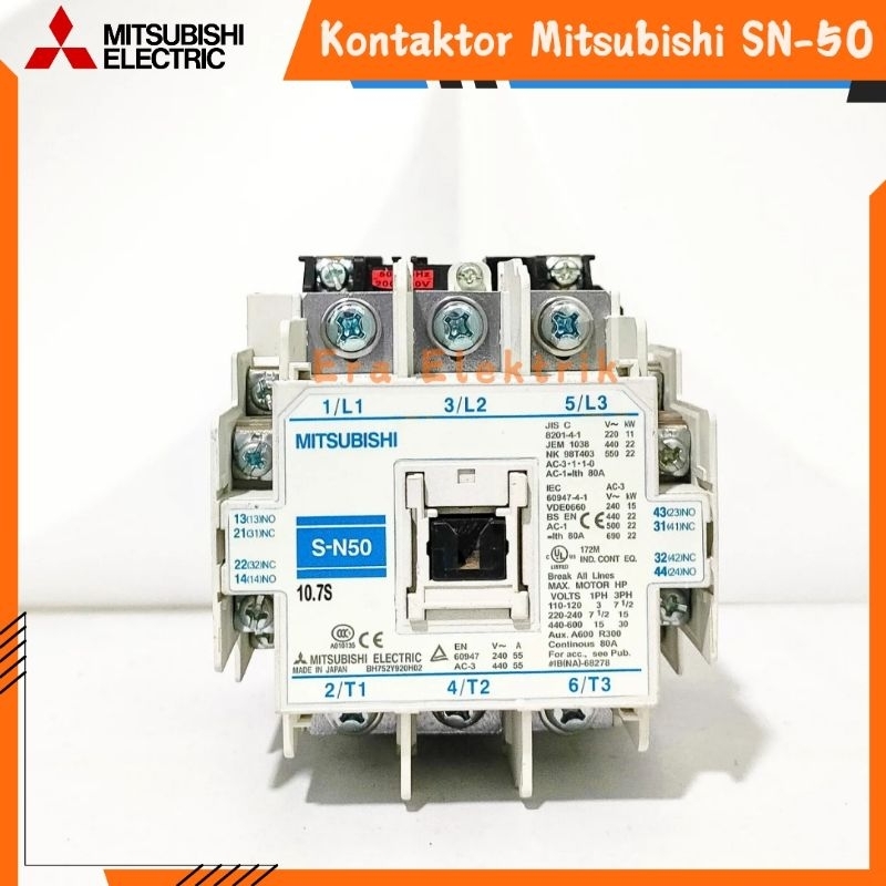 Mitsubishi SN-50 80amper 220v contactor | Shopee Philippines