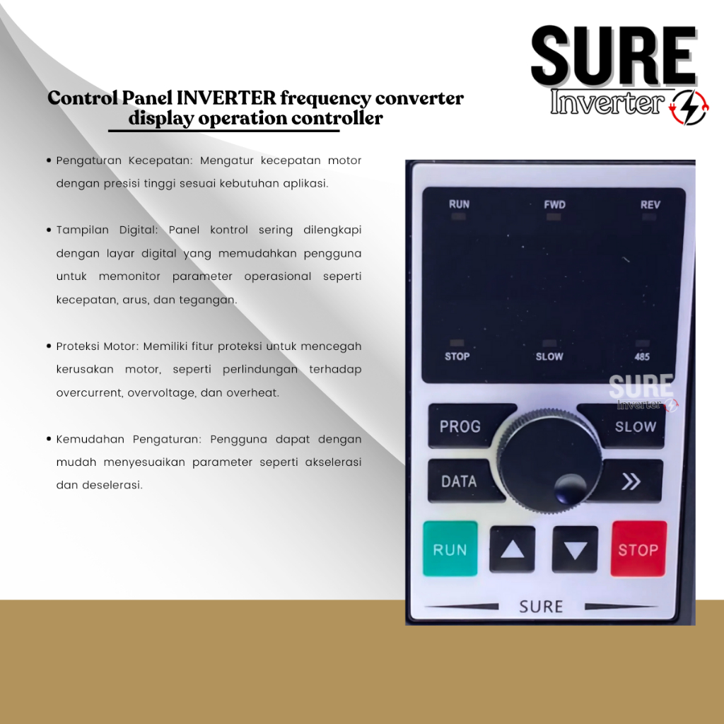 HITAM Sure INVERTER Control Panel INVERTER Digital Operator for ...