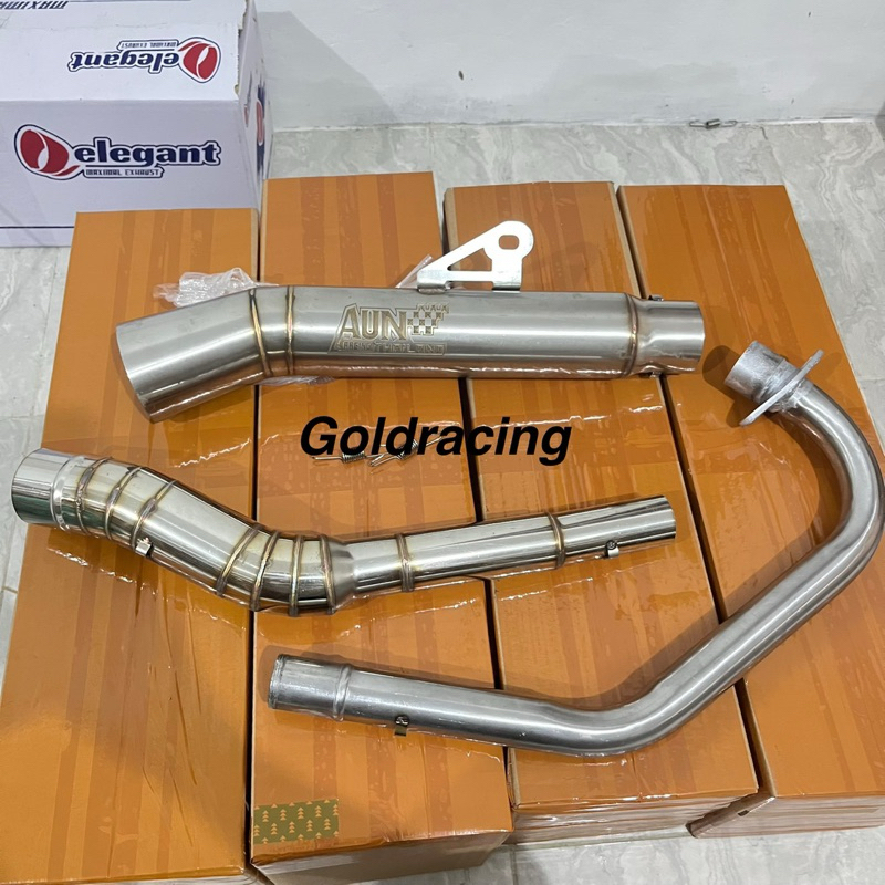 Aun 51mm conical open spec exhaust pipe for tmx 125 155 raider 150 carb ...