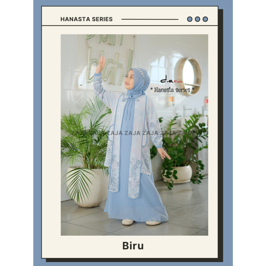 Zaja - Hanasta Series Girls' Gamis Clothes for Children Aged 4-12 Years ...