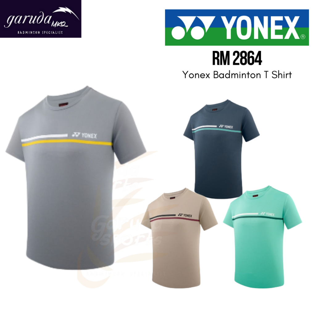 YONEX RM 2864 CASUAL CLOTHES YONEX RM2864 TSHIRT YONEX MEN'S ROUND NECK ...