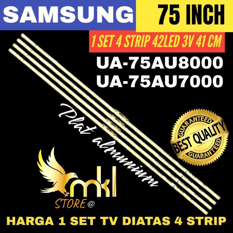 SAMSUNG LED TV BACKLIGHT 75 INCH UA-75AU8000- UA-75AU7000 BACKLIGHT ...