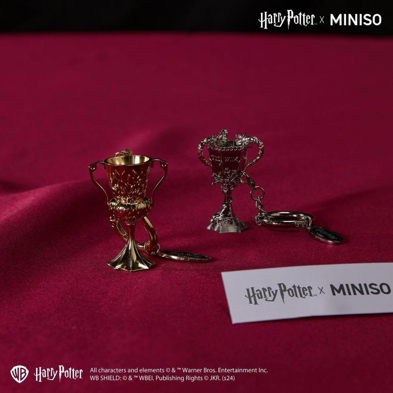 Miniso Harry Potter Horcrux Hufflepuff Keychain and The Goblet of Fire ...