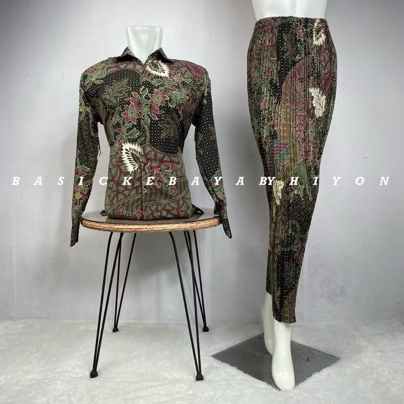 Men's Batik Kameja / Party Batik Couple Kameja / Long Sleeve Batik ...