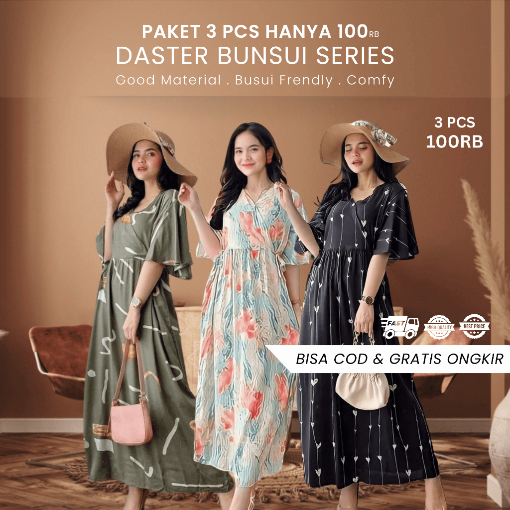 Busui Kimono Short Negligee Dress Premium Rayon Material - Women's ...
