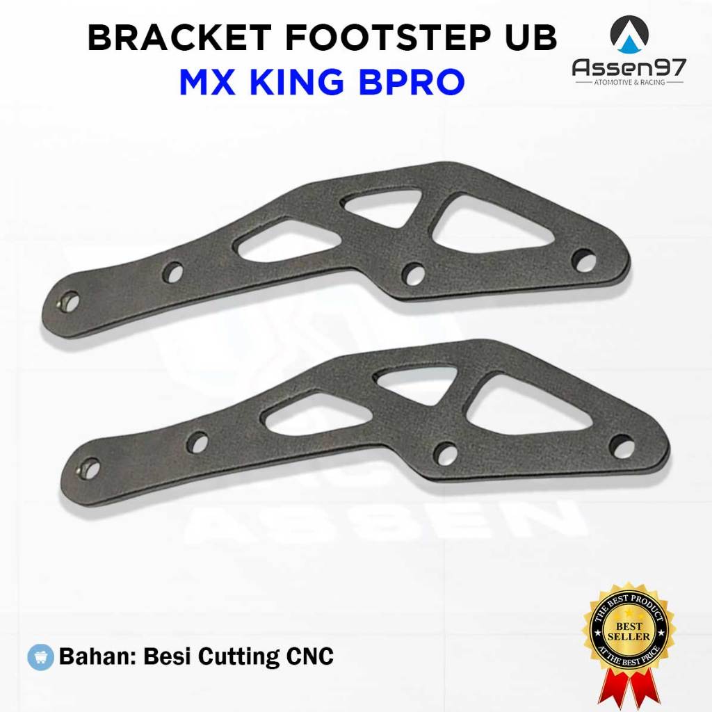 Bpro Racing Rear Step Bracket Underbone MX KING Iron Plate Material 8mm ...