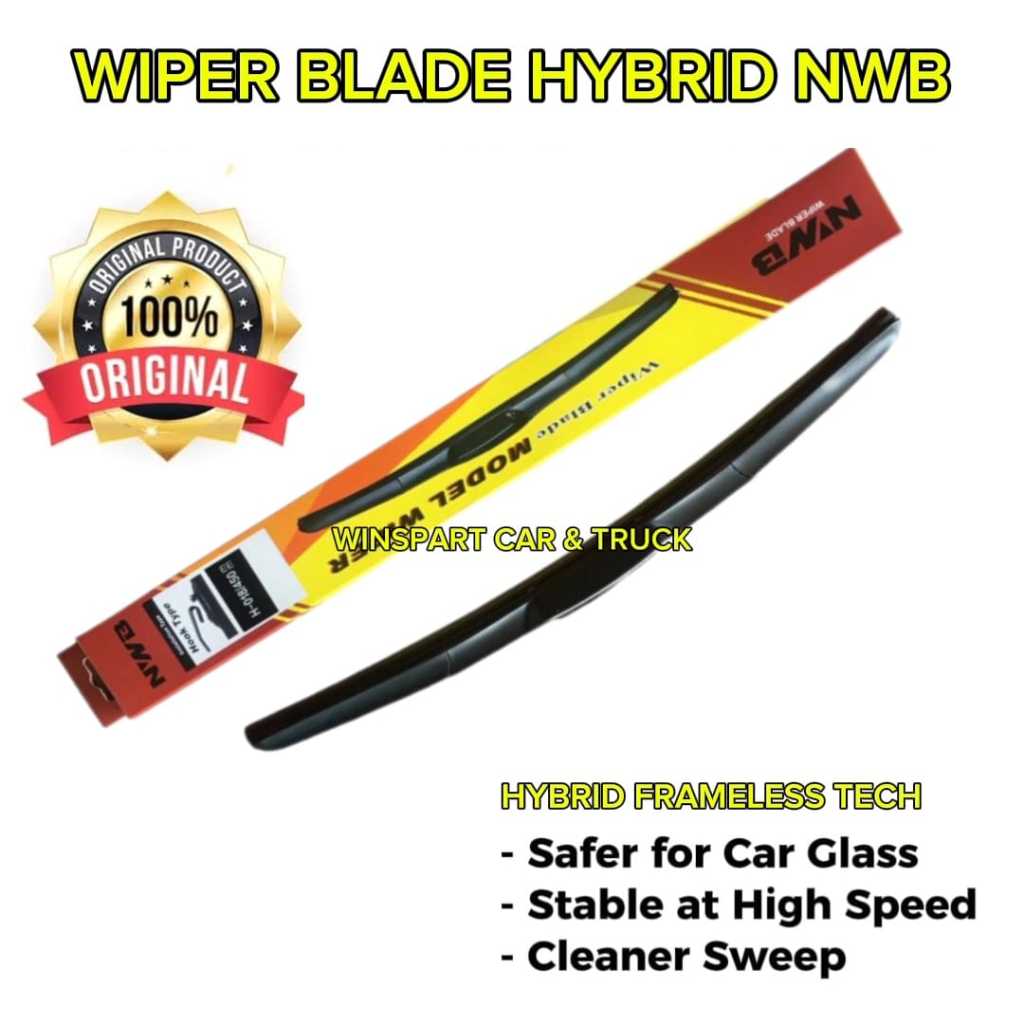 Nwb Frameless HYBRID Wiper 14" to 26" INCH - HYBRID RAIN FAN (PRICE PER 1 SEED) | Shopee Philippines