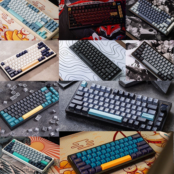 Keycaps Double Shoot Oem Profile Keycap PBT For Mechanical Keyboard 61 ...