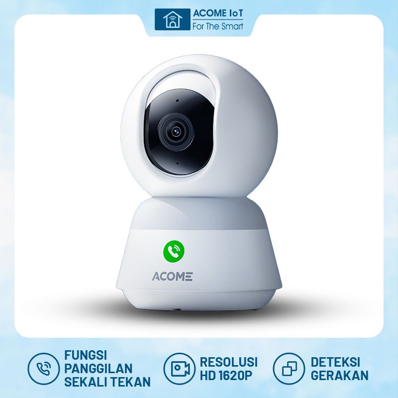 Acome IoT APC07 Indoor WiFi CCTV Camera Full HD 1620P Full Color Surveillance Day Night Auto ...