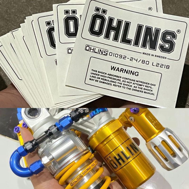 Original Transparent Ohlins sticker (Free sticker ajm) | Shopee Philippines