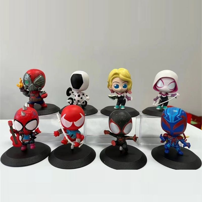 Spiderman Action Figure Across Display Action Figure Toys The Spiderverse Spidergwen Gwen