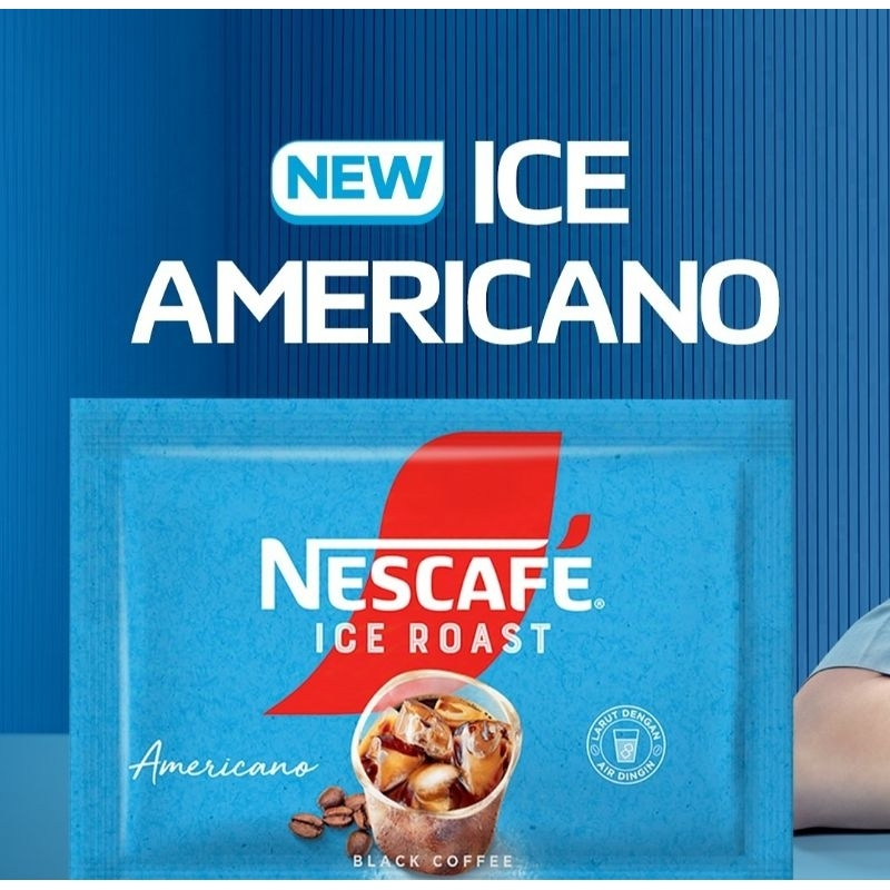 HITAM Nescafe Ice Roast Americano Instant Black Coffee contains 10's@ 2 ...