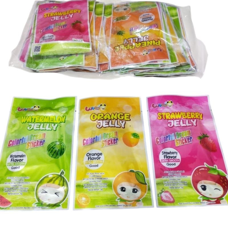 Luvmi Jelly Various Fruit Flavors with Lucky Pen Ballpoint Pen ...