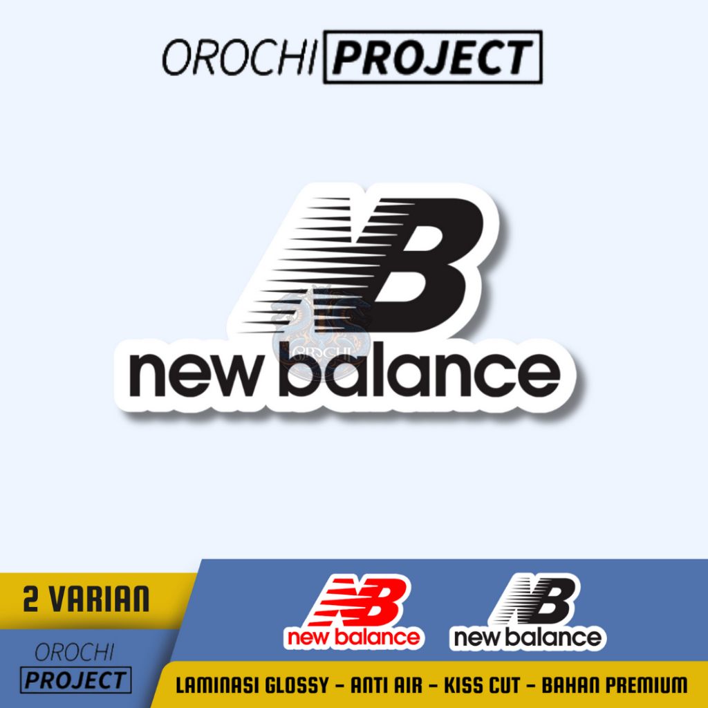 NB New Balance Shoe Brand Logo Sticker Vinyl Glossy Waterproof HP ...