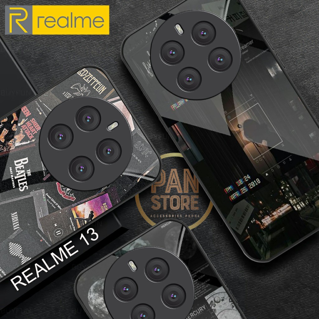 Latest Realme 13 Glossy Glass Softcase Real 13 Cellphone Casing ...