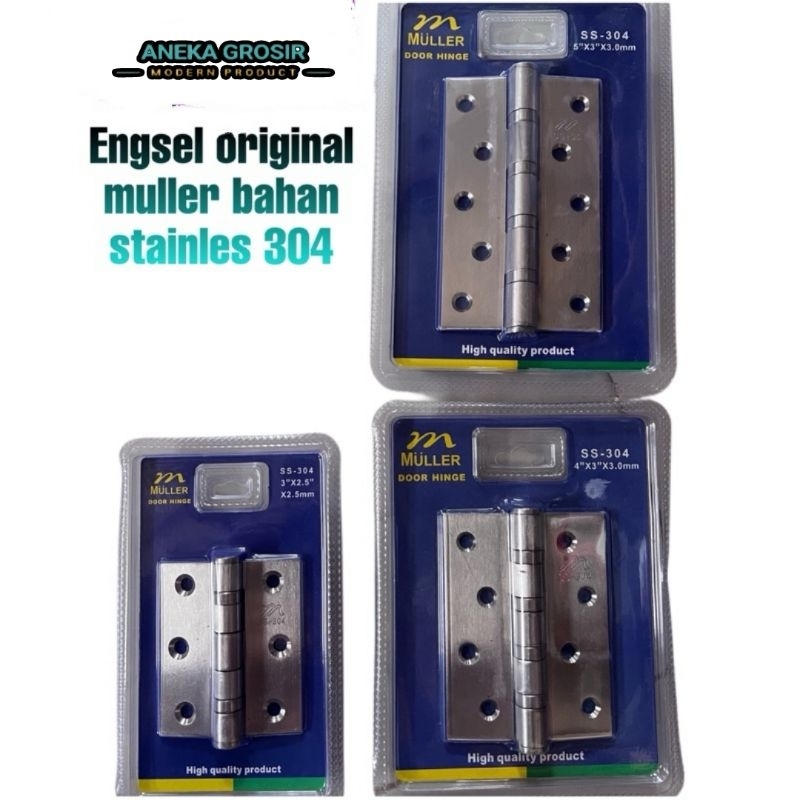 Muller Hinges 5" inch 4" inch 3" inch Stainless 304 Original Thick 304 ...