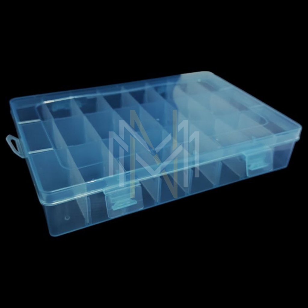 Box Grid Storage Box 24 Slots Blue | Shopee Philippines