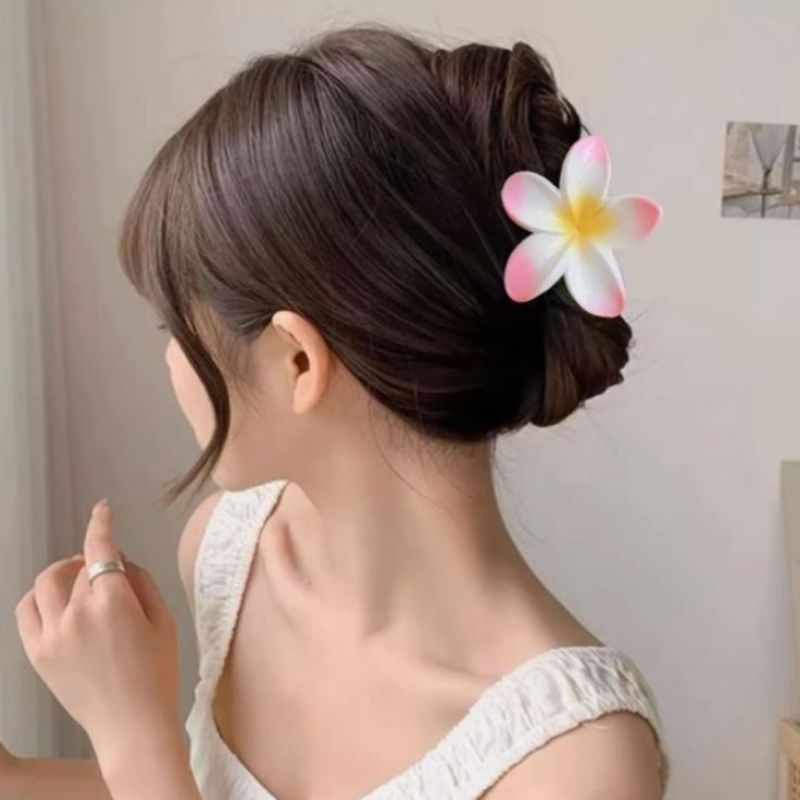 Korean Cambodian Flower Hair Clip Large 8cm / Korean flower Jedai ...
