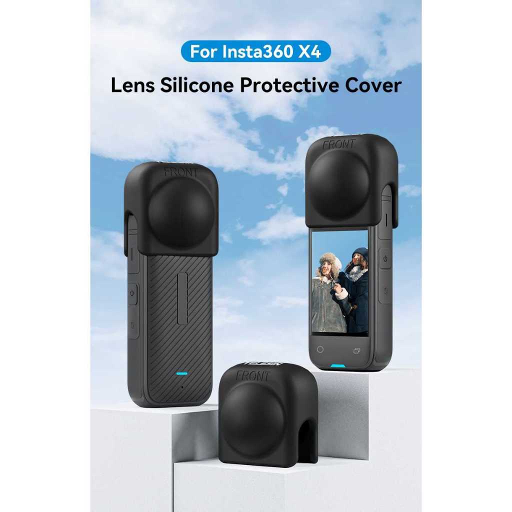TELESIN Waterproof Silicone Action Camera Lens Protector Insta360 X4 ...