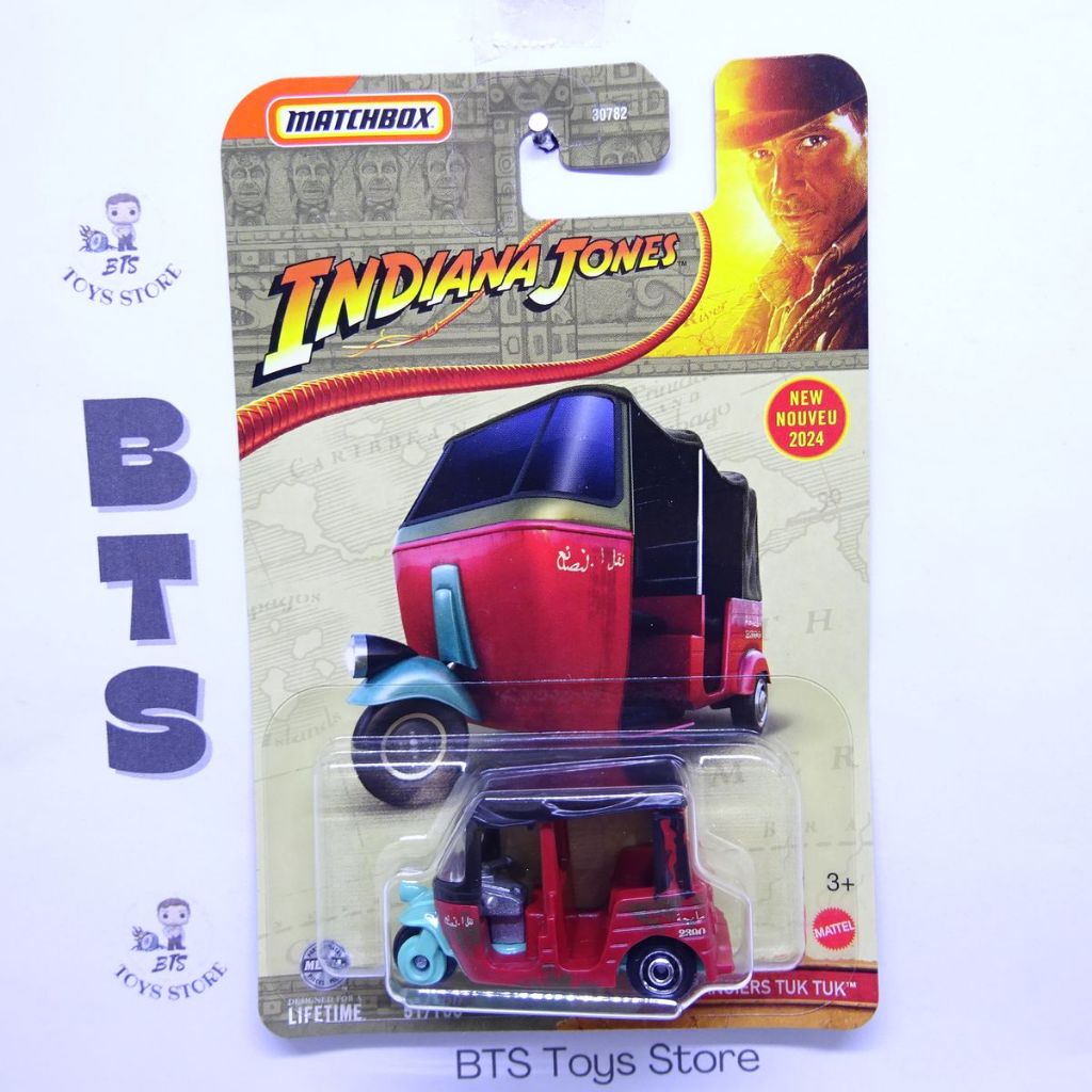 MERAH Matchbox Indiana Jones MBX Tangiers Tuk Tuk Red | Shopee Philippines