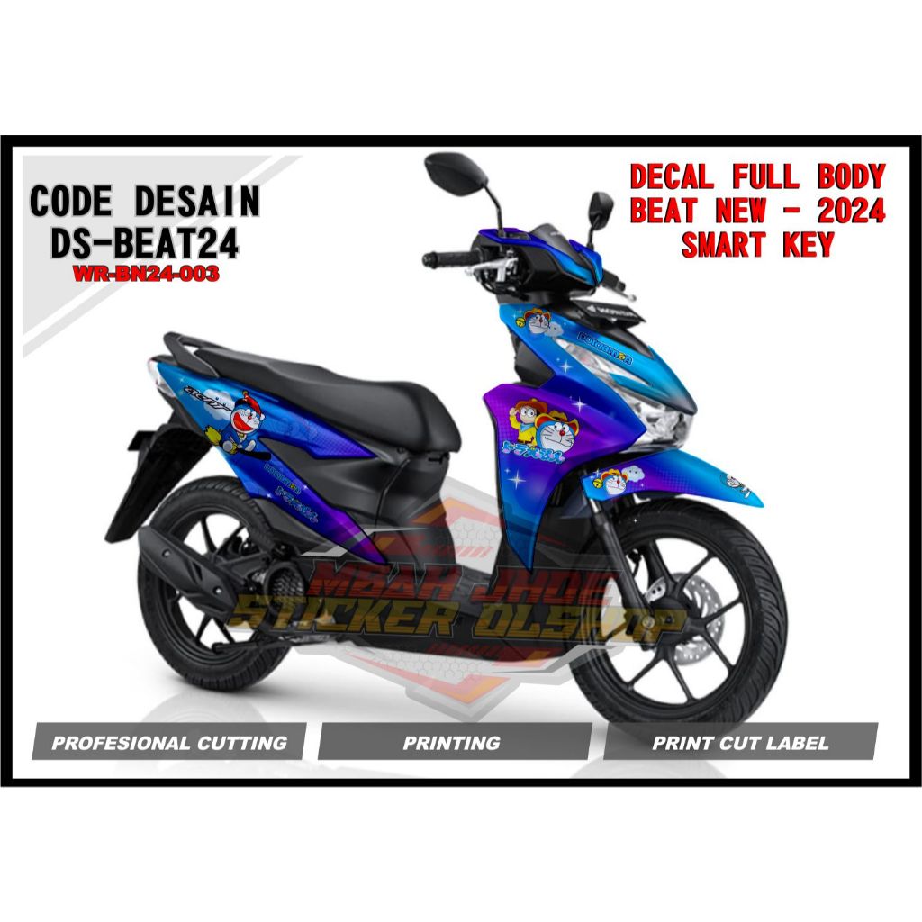 Decal Sticker Beat CBS Deluxe Street Smart Key Remote Full Body 2024 ...