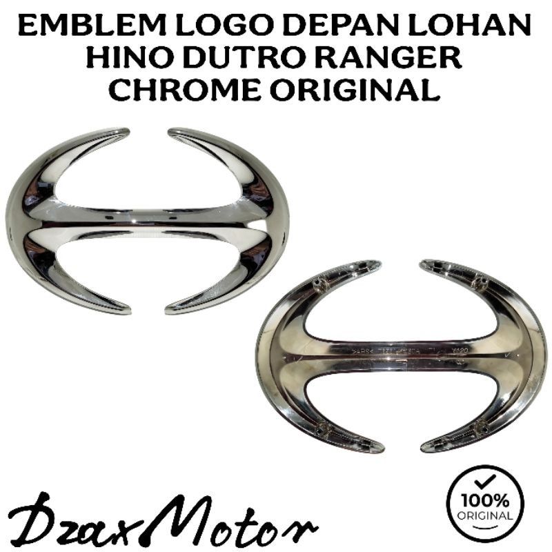 ORIGINAL LOHAN HINO DUTRO RANGER CHROME 28 CM FRONT LOGO EMBLEM ...